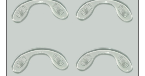 4 PCS SILICONE SCREWFIT COMFORT/SADDLE BRIDGE LARGE | SMART LINE NOSE ...