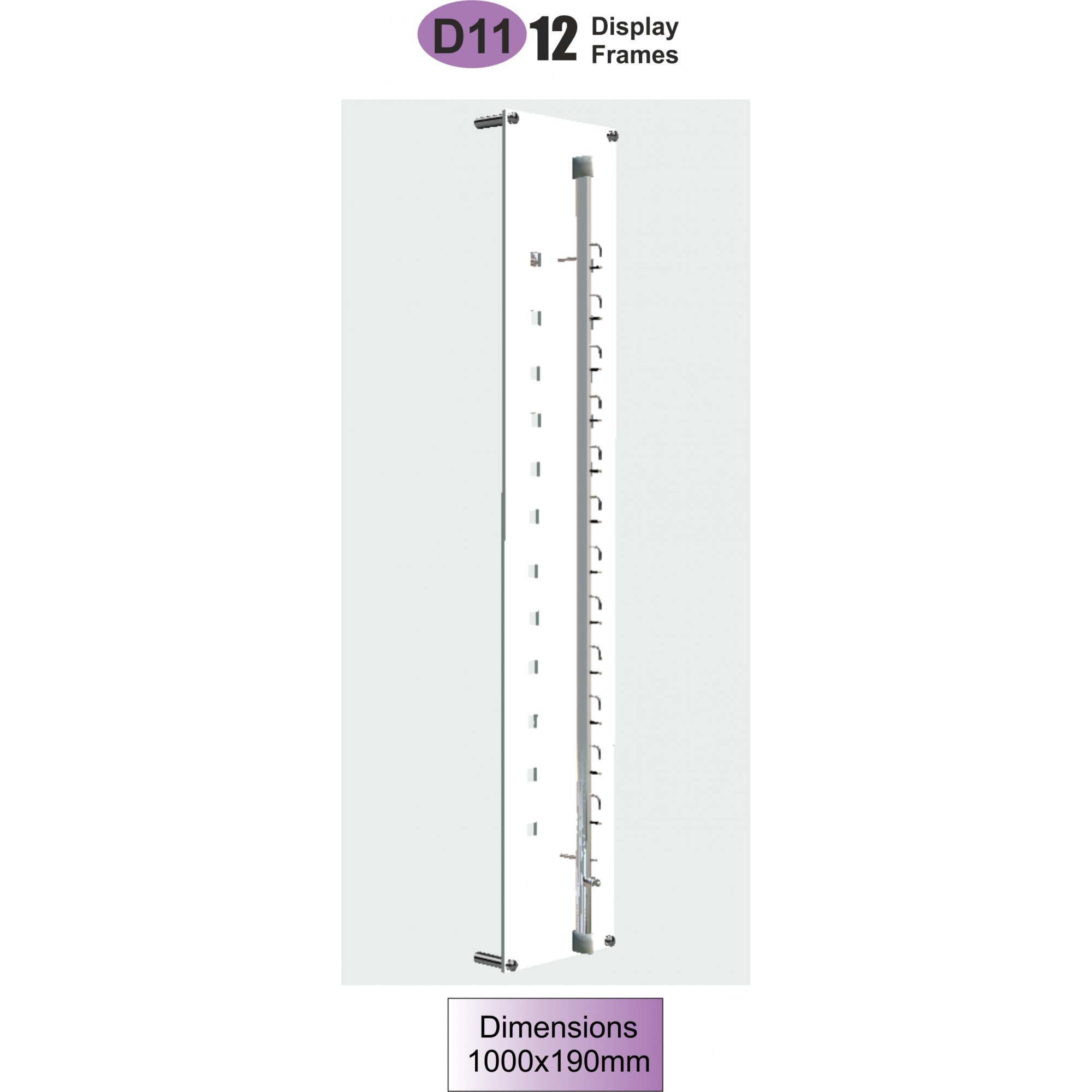 D11 Lockable Wall Display | LOCKABLE DISPLAYS by Clear Vision Eyewear ...