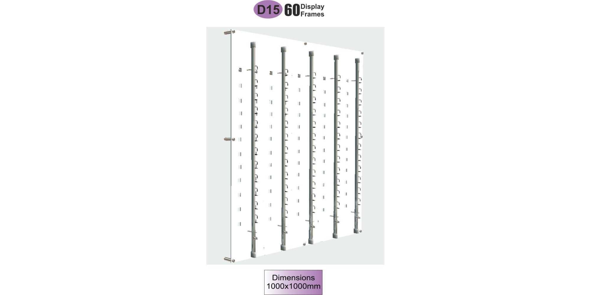 D15 Lockable Wall Display | LOCKABLE DISPLAYS by Clear Vision Eyewear ...