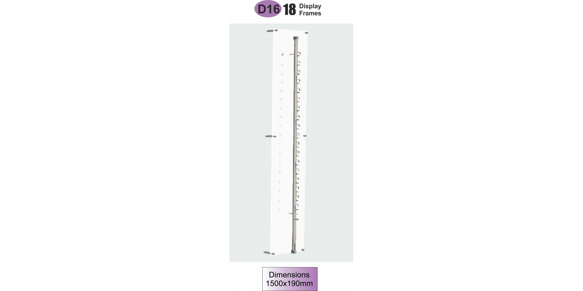 D16 Lockable Wall Display | LOCKABLE DISPLAYS by Clear Vision Eyewear ...